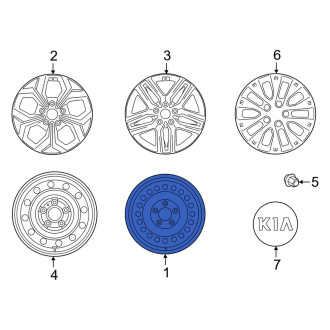 Kia Forte OEM Wheels | Original Steel & Alloy Wheels — CARiD.com