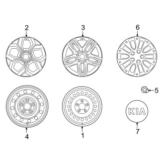 2022 Kia Forte Replacement Factory Wheels & Rims | CARiD