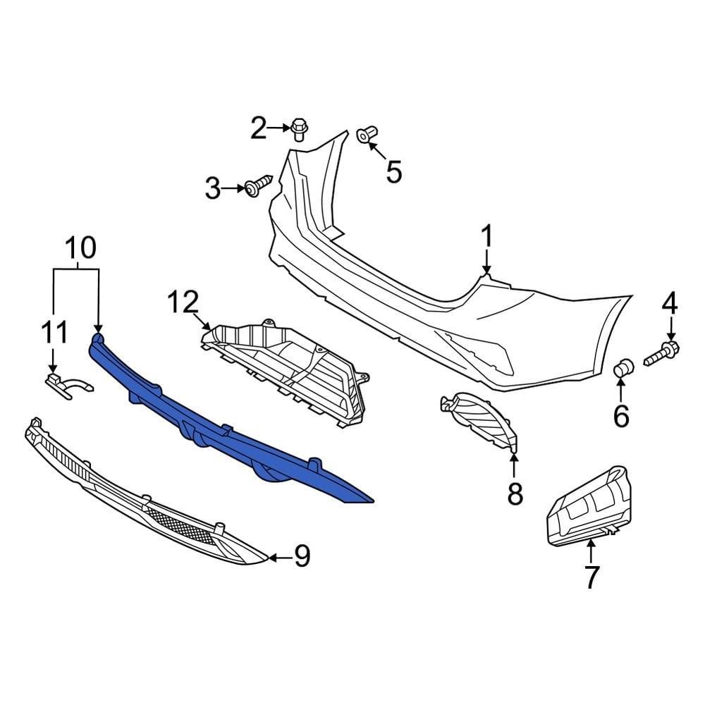 Kia OE 86612M7EA0 - Rear Lower Valance Panel