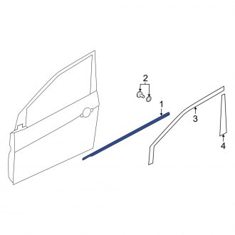 Kia Forte Door Moldings | Side, Edge, Belt – CARiD.com