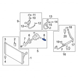 Kia K900 OEM A/C & Heating Parts | Systems, Compressors — CARiD.com