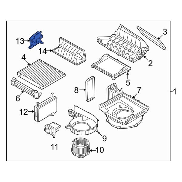 Kia OE 971573T000 - Front HVAC Air Inlet Door Actuator