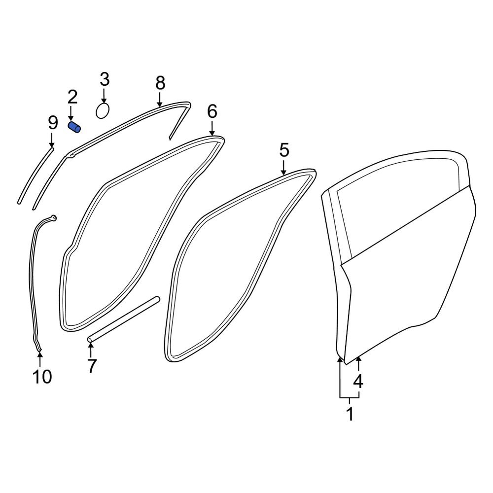 Kia OE 8219133010 - Front Door Stop