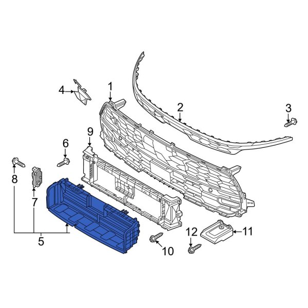 Kia OE 86951AO000 - Front Radiator Shutter Assembly