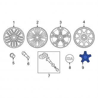 Kia Stinger OEM Wheels & Tires | Lug Nuts, TPMS Sensors — CARiD.com