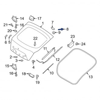 Kia EV6 Trunk & Tailgate Hardware — CARID.com