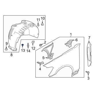 Kia Telluride OEM Fenders | Factory Front & Rear Fenders — CARiD.com