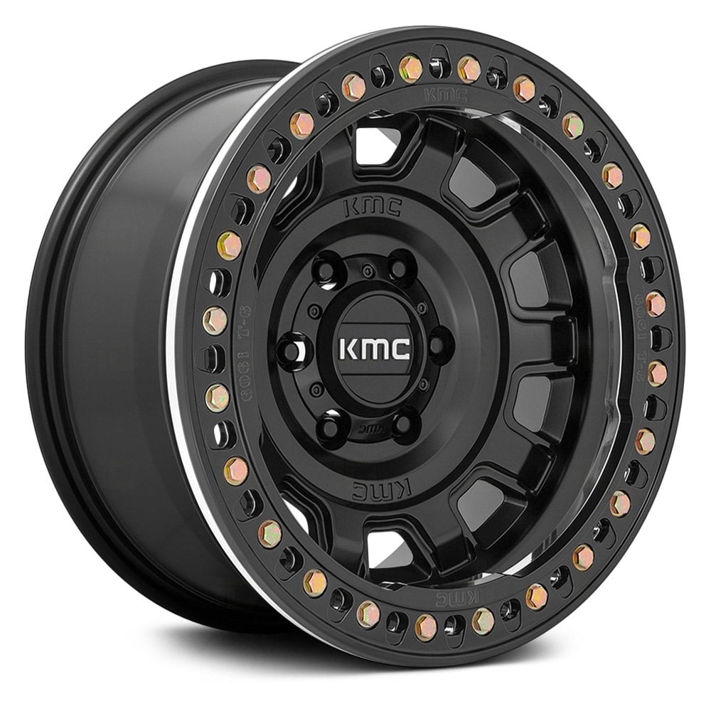 KMC® KM236 TANK BEADLOCK Wheels - Satin Black Rims