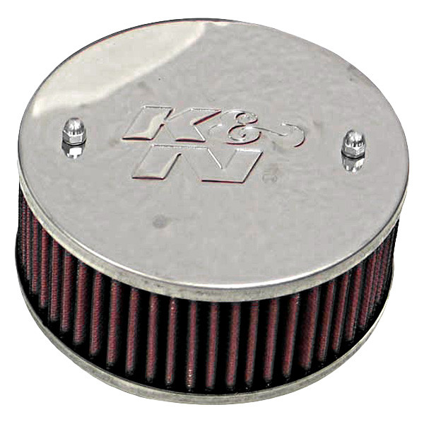 K&N® 56-9097 - Custom Racing Round Red Air Cleaner Assembly (1.625" ID)