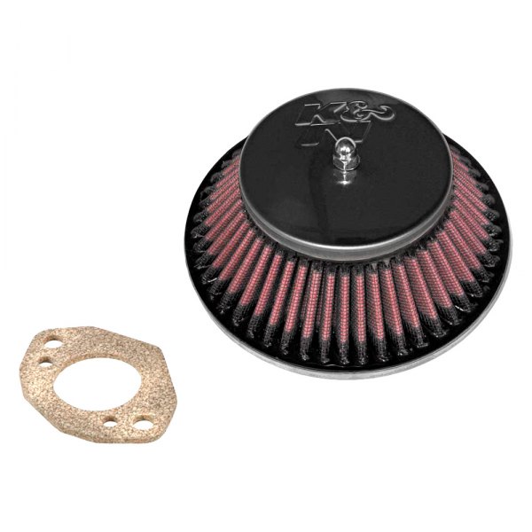 K&N® 56-9320 - Custom Racing Round Tapered Red Air Cleaner Assembly (1. ...