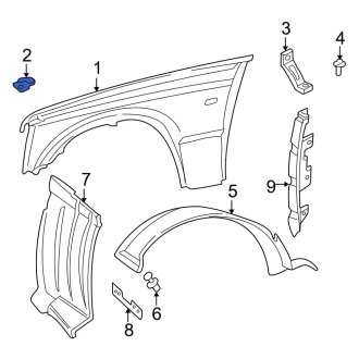 Land Rover Discovery Fender Support Braces & Hardware — CARiD.com