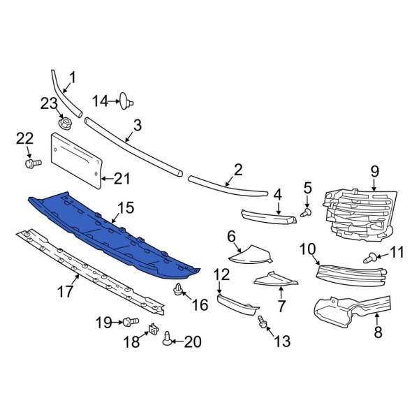 Land Rover OE LR117512 - Front Valance Panel