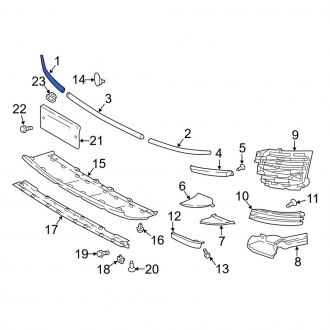 Land Rover Range Rover Replacement Bumper Moldings & Trim — CARiD.com