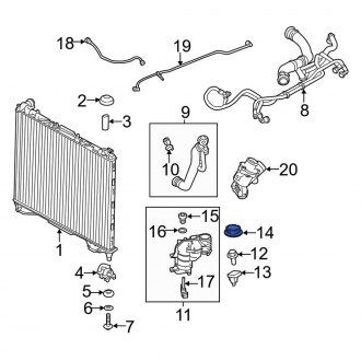 Land Rover Range Rover Velar Replacement Coolant Tanks & Components ...