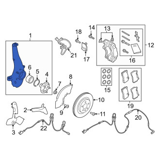 Land Rover Range Rover Steering Knuckles, Spindles & Parts — CARiD.com