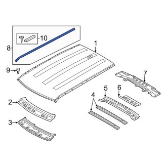 Land Rover Range Rover Roof Seals & Moldings — CARiD.com