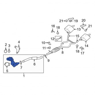 Land Rover Range Rover OEM Exhaust Parts | Systems, Tips, Pipes — CARiD.com