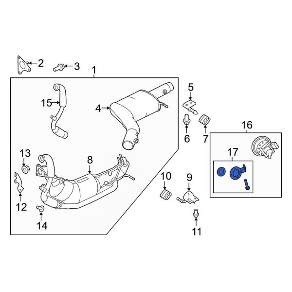 Land Rover OE LR138592 - Diesel Exhaust Fluid (DEF) Injector Bracket