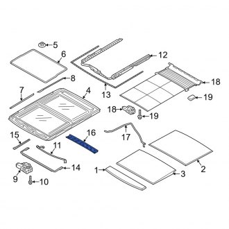Land Rover Range Rover Sport OEM Roofs & Parts | Panels, Drip Rails ...