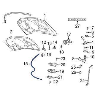Land Rover Hood Release Cables & Handles — CARiD.com