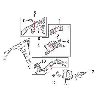 Land Rover Range Rover Sport Inner Fenders | Wells, Liners, Shields ...