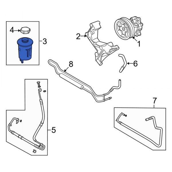 Land Rover OE LR061407 - Power Steering Reservoir