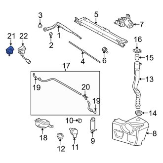 Land Rover Range Rover Sport OEM Wiper Blade & Washer Parts | Motors ...