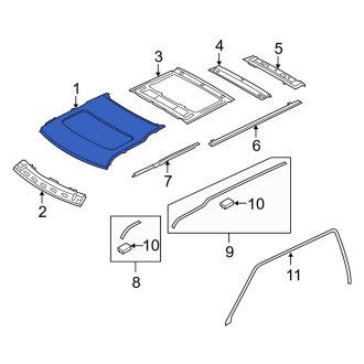 Land Rover LR3 OEM Roofs & Parts | Panels, Drip Rails — CARiD.com