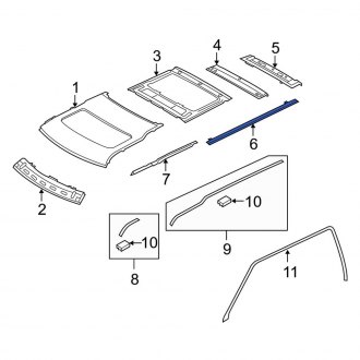 Land Rover LR3 OEM Roofs & Parts | Panels, Drip Rails — CARiD.com