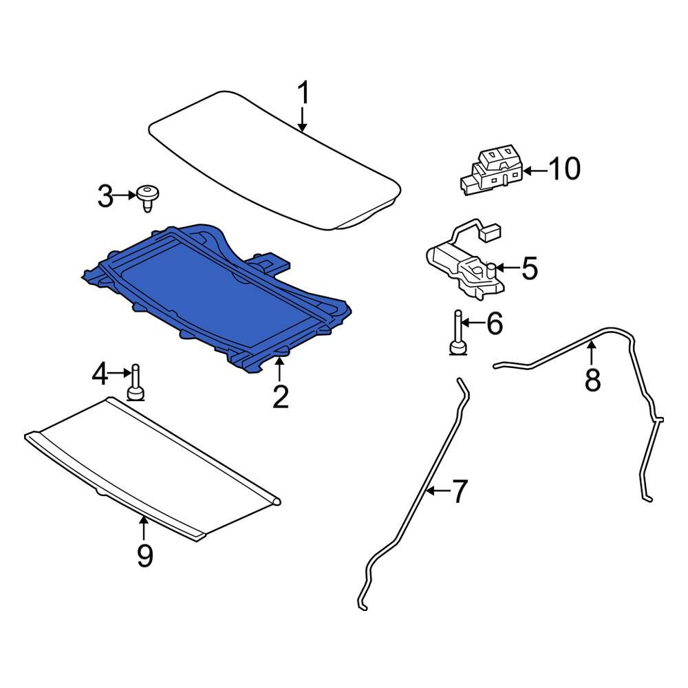 Land Rover OE LR044766 - Sunroof Frame
