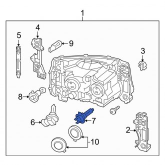 Land Rover Range Rover Sport Headlight Components | Brackets, Adapters ...