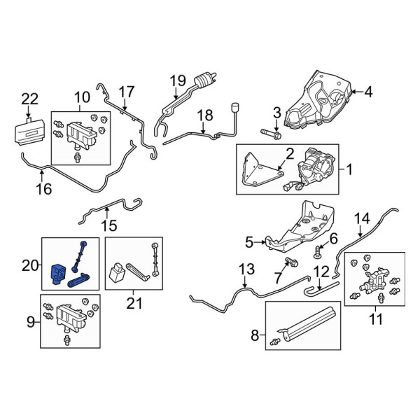 Land Rover OE LR023646 - Front Suspension Ride Height Sensor