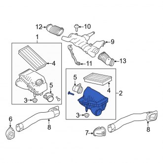 Land Rover LR4 Air Filter Housing Boxes & Parts — CARiD.com