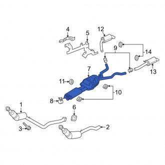 Land Rover LR4 OEM Exhaust Parts | Systems, Tips, Pipes — CARiD.com