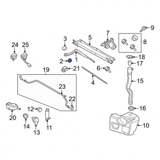 Land Rover LR4 Washer Hardware — CARID.com