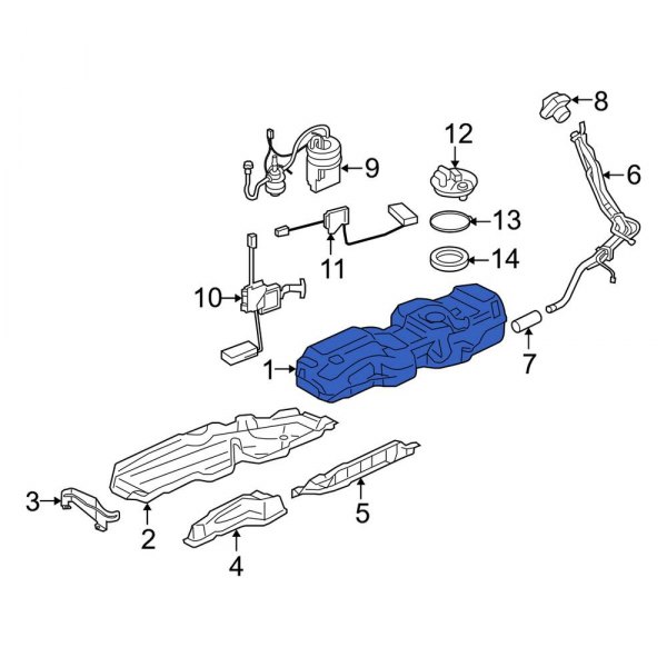 Land Rover OE LR013744 - Fuel Tank