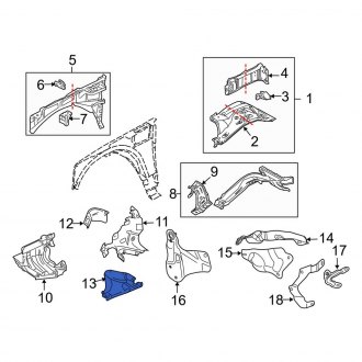 Land Rover Range Rover Sport Inner Fenders | Wells, Liners, Shields ...