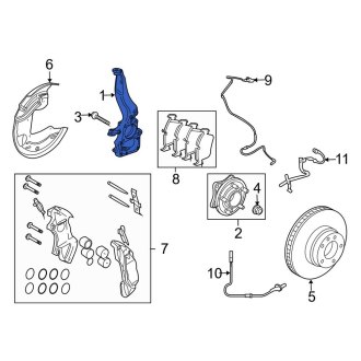 Land Rover Range Rover Sport Steering Knuckles, Spindles & Parts ...