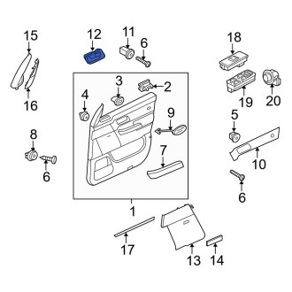 Land Rover Range Rover Sport Door Handles & Window Crank Handles ...