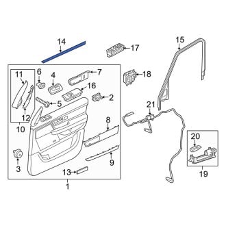 Land Rover Range Rover Sport OEM Window Parts | Visors, Regulators ...