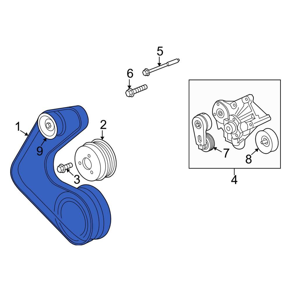 Land Rover OE LR012625 - Serpentine Belt