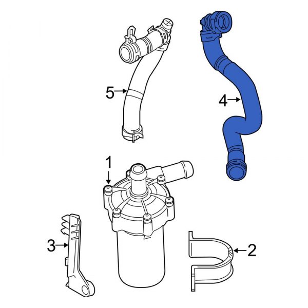 Land Rover OE LR013681 - Upper Radiator Coolant Hose