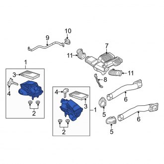 Land Rover LR4 Air Filter Housing Boxes & Parts — CARiD.com