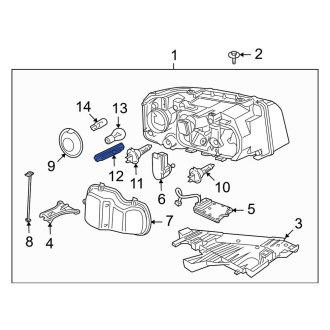 Land Rover LR2 Headlight Components | Brackets, Adapters — CARiD.com