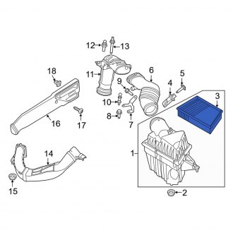 Land Rover Range Rover Evoque OEM Air Intake Parts | Filters, Manifolds ...