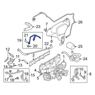 Land Rover Range Rover Evoque Radiator Hoses & Clamps — CARiD.com
