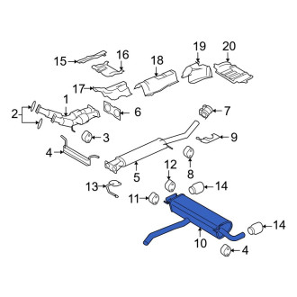 Land Rover LR2 OEM Exhaust Parts | Systems, Tips, Pipes — CARiD.com