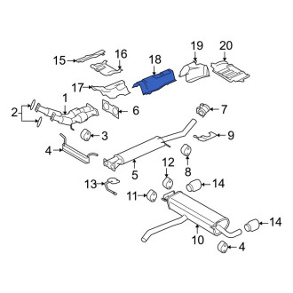 Land Rover LR2 OEM Exhaust Parts | Systems, Tips, Pipes — CARiD.com