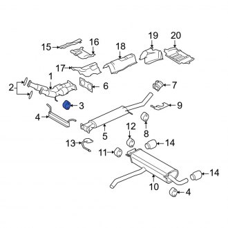 Land Rover LR2 OEM Exhaust Parts | Systems, Tips, Pipes — CARiD.com