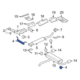 Land Rover LR2 OEM Exhaust Parts | Systems, Tips, Pipes — CARiD.com